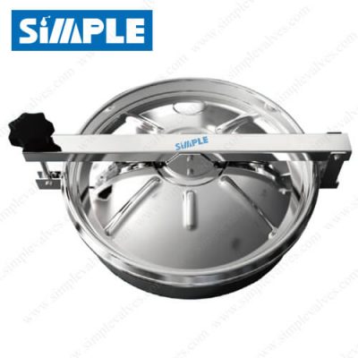 Sanitary Round Manways, Non-pressure Hygienic Manways | SIMPLE VALVES