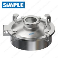 Sanitary Round Manways, Non-pressure Hygienic Manways | SIMPLE VALVES