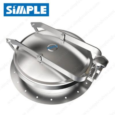 Sanitary Round Manways, Non-pressure Hygienic Manways | SIMPLE VALVES